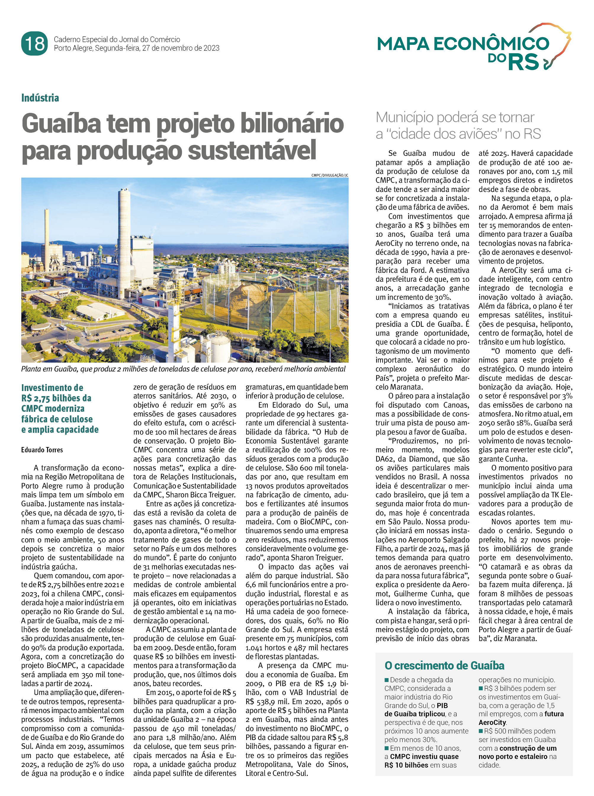 Mapa Econômico do RS - 27 Novembro 2023